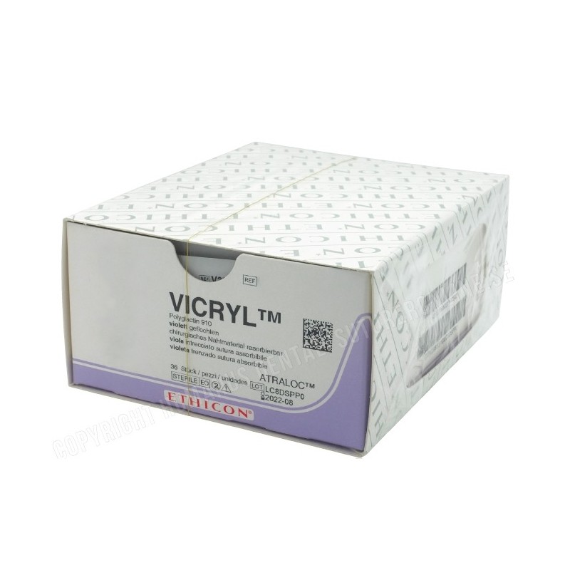 Sutura assorbibile ethicon vicryl - 3/0 ago 24 mm